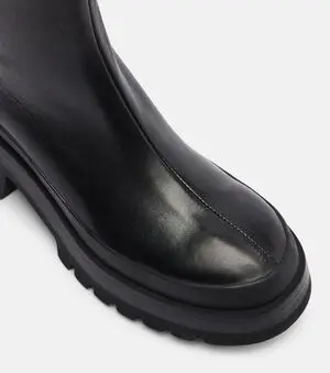 Khaite Fallon 35 Leather Ankle Boots