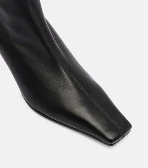 Khaite Arizona 50 Leather Ankle Boots