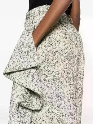 John Galliano Woven-pattern Culottes