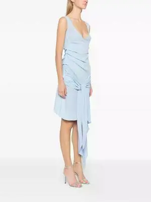 Attico V-neck Mini Dress