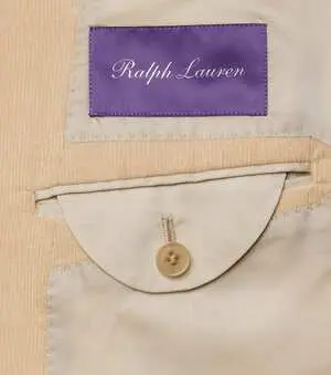 Ralph Lauren Purple Label Cotton Corduroy Blazer - Beige