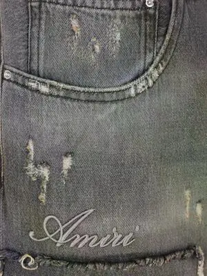 Amiri Distressed Patchwork Jeans