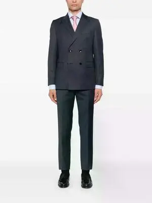 Canali Pinstripe Shirt - Blue