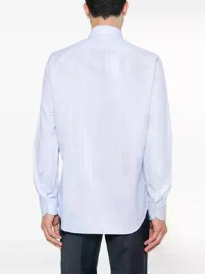 Canali Pinstripe Shirt - Blue