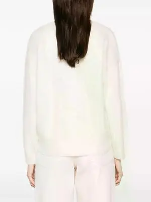 GOTHA V-neck Cardigan With Ribbed Hem And Cuffs