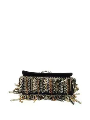 JIMMY CHOO Suede Chain-strap Mini Bag
