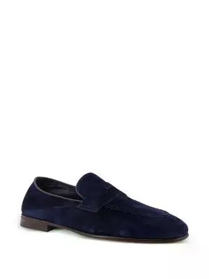 Brunello Cucinelli Suede Penny Loafers