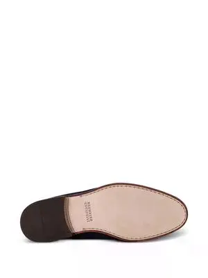Brunello Cucinelli Suede Penny Loafers