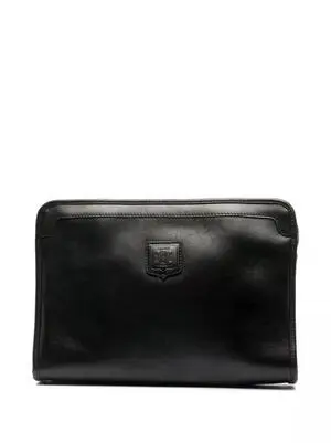Celine 1990s Logo-patch Clutch Bag