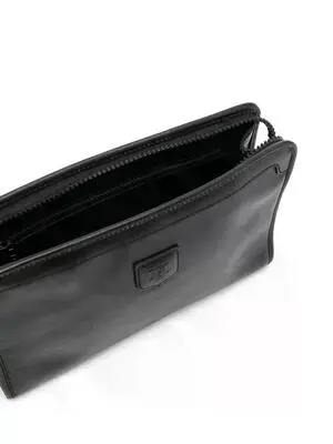 Celine 1990s Logo-patch Clutch Bag