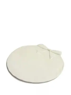 GOHAR WORLD Sadaf Bow Dessert Plate - White