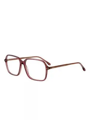 Isabel Marant Amaranth Geometric Square Frame Eyeglasses - Purple