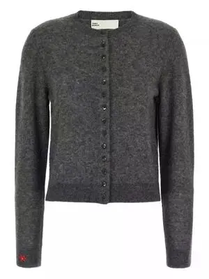 Tory Burch Embroidered Crew Neck Cardigan