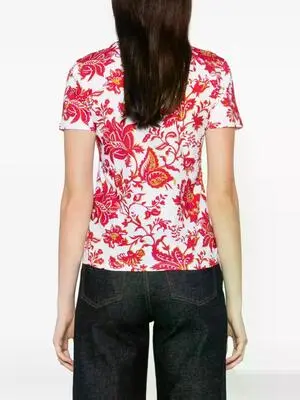 Etro Floral-print T-shirt - White