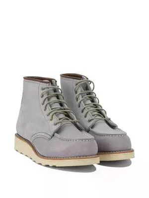 Red Wing Lace-up Suede Boots - Grey
