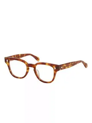 JULIUS TART OPTICAL Tortoiseshell Eyeglasses - Brown