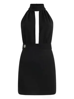 Philipp Plein Halterneck Cut-out Mini Dress