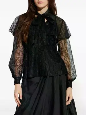 ALLSAINTS Athena Lace Tie Shirt