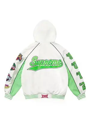 Supreme Graphic Print Zip Hooded Sweatshirt