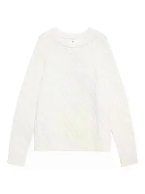 ANINE BING Louie Cable-knit Sweater