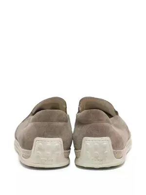TOD'S Slip-on Suede Loafers - Neutrals