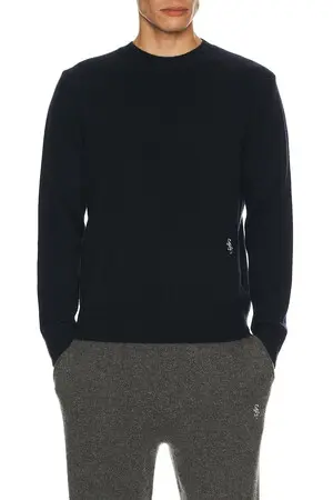 SPORTY & RICH Cashmere Sweater - Dark Navy