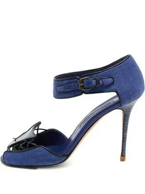 Manolo Blahnik Trimmed Sandals For Women