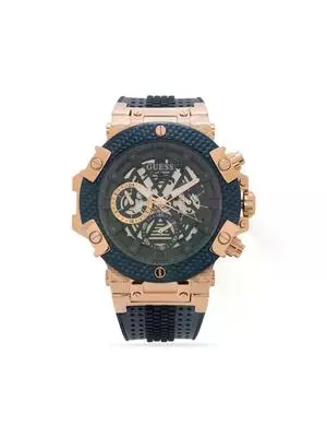 Guess Carbon 46mm Chronograph Watch - Blue