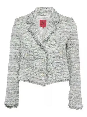 VERONICA VIRTA Button-embellished Tweed Blazer