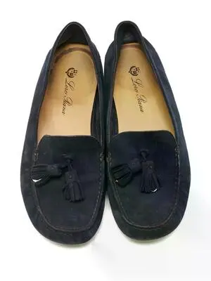Loro Piana Tassel Suede Loafers