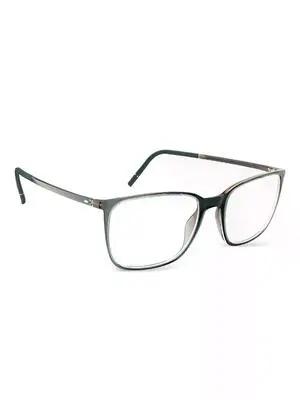 SILHOUETTE Rectangle Frame Eyeglasses - Black
