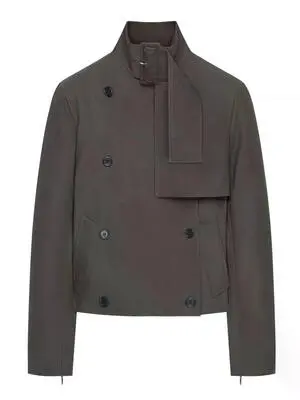 COURREGES Buckle Detail Jacket - Grey