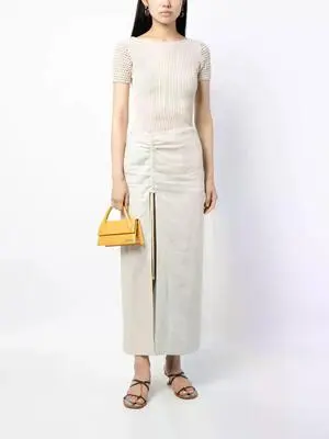 Prada Crochet-detailed Knit Top
