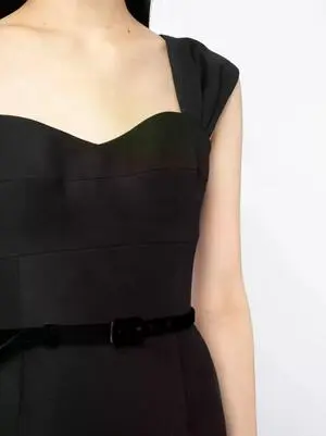 Prada Belted Wool-blend Dress