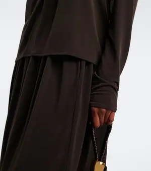 Vince Draped Jersey Top - Brown