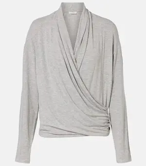 Vince Draped Jersey Top