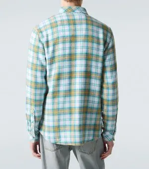 GOD'S TRUE CASHMERE Freedom Cashmere Shirt With Amethyst - Blue