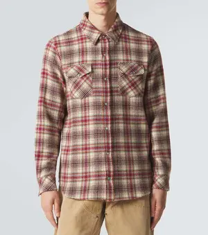 GOD'S TRUE CASHMERE Balance Cashmere Shirt With Emerald - Brown