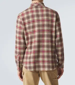 GOD'S TRUE CASHMERE Balance Cashmere Shirt With Emerald - Brown
