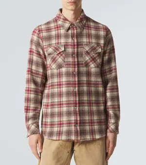 GOD'S TRUE CASHMERE Balance Cashmere Shirt With Emerald - Brown
