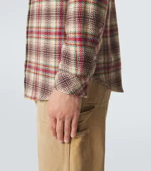 GOD'S TRUE CASHMERE Balance Cashmere Shirt With Emerald - Brown