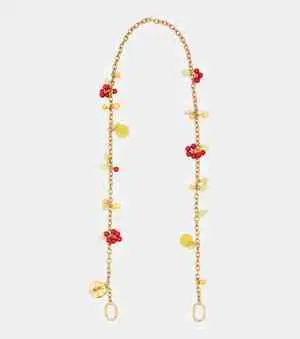 Saint Laurent Cassandre Charm Pendant - Gold