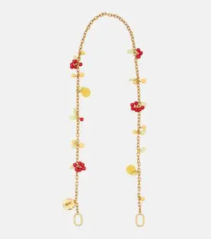 Saint Laurent Cassandre Charm Pendant Gold