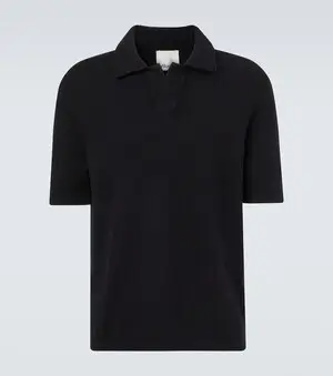 ALLUDE Wool And Cashmere Polo Sweater - Black