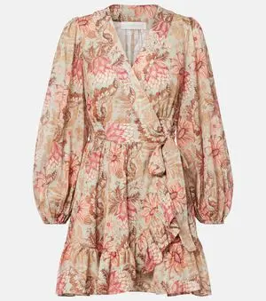Zimmermann Daylight Floral Cotton Wrap Dress - Multicoloured