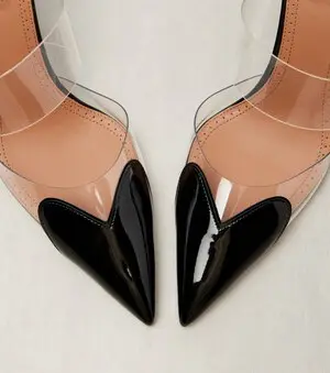 Alaïa Le Coeur Wedge Mules - Black