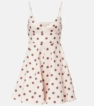 Zimmermann Polka-dot Mini Dress - Pink