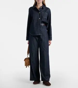 Max Mara Enfasi Denim Shirt - Blue