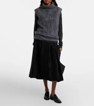 LISA YANG Aisla Cashmere Turtleneck Sweater - Grey