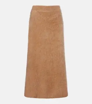 LISA YANG Asta Cashmere Maxi Skirt - Brown